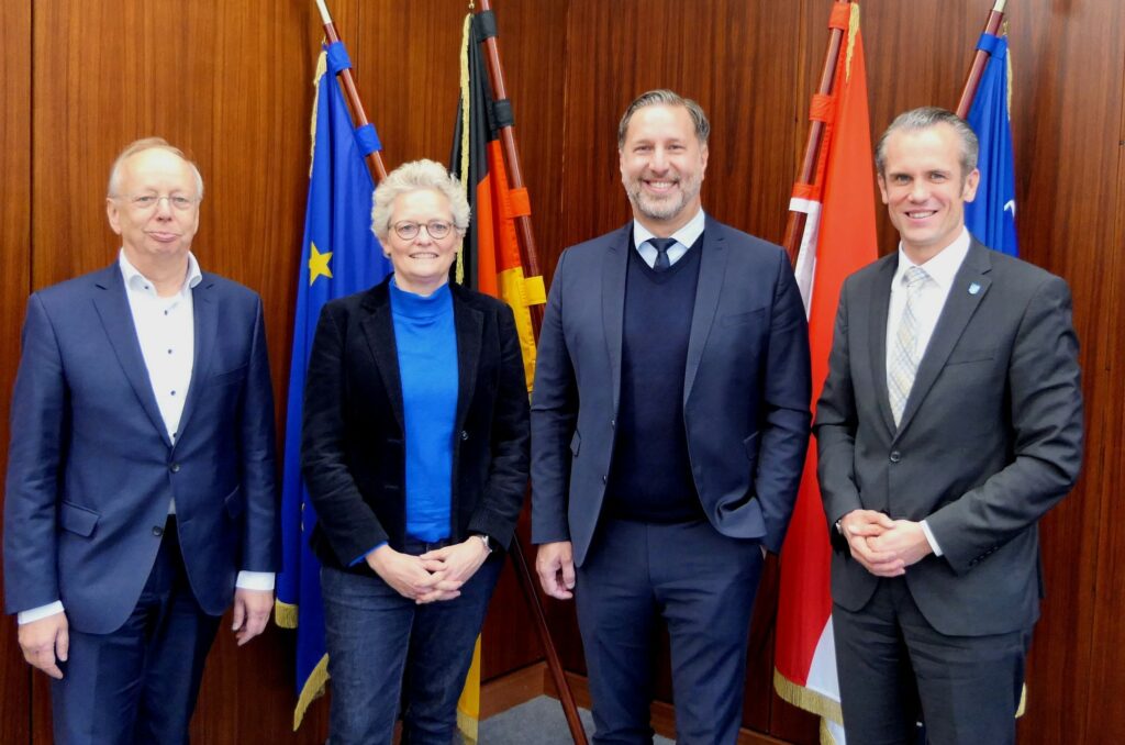 Antrittsbesuch des neuen Polizeipräsidenten Daniel Muth im Rathaus ...